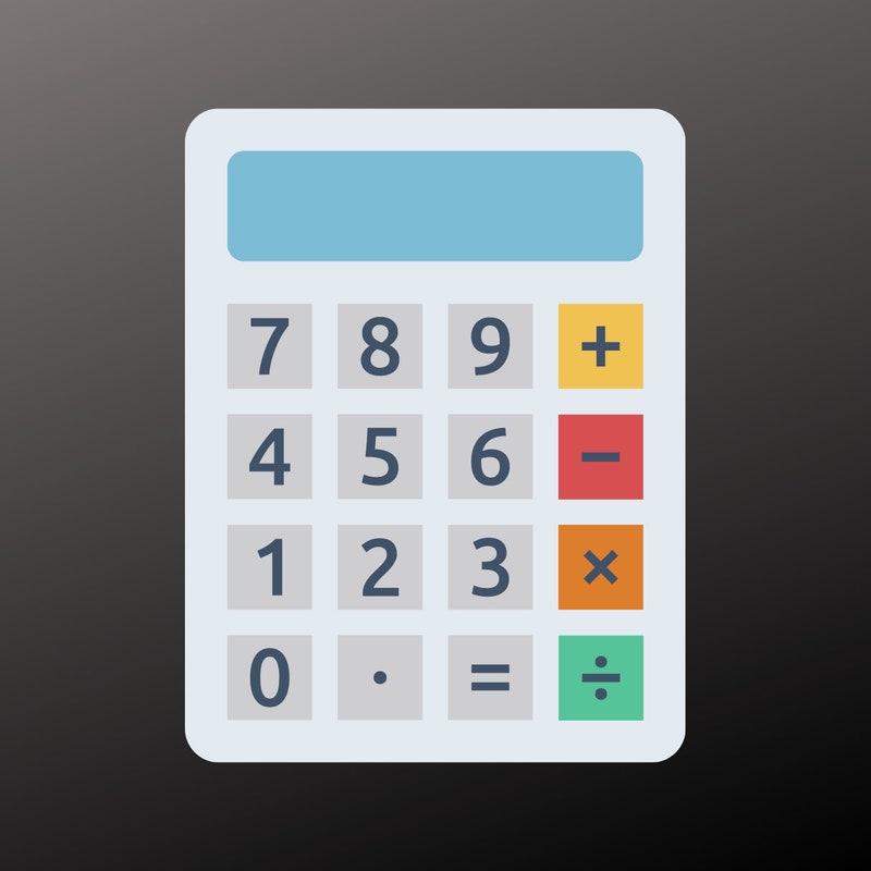 Calculator Svg - Etsy