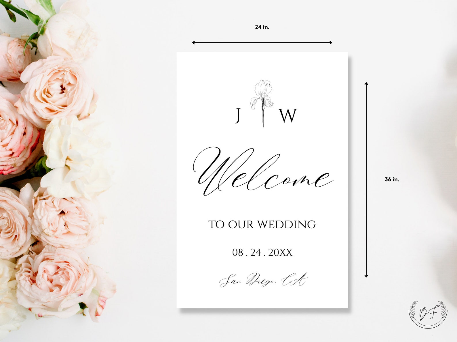 Minimalist Wedding Welcome Sign Welcome Wedding Sign Script - Etsy