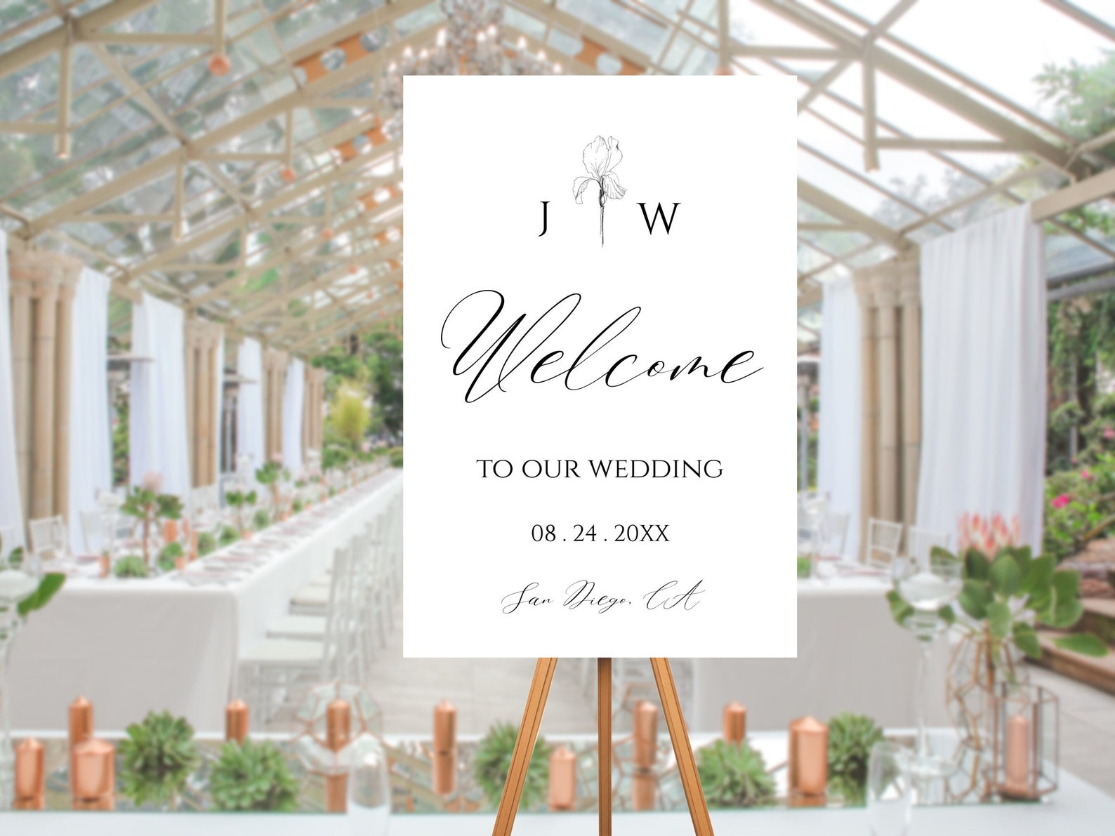 Minimalist Wedding Welcome Sign Welcome Wedding Sign Script - Etsy
