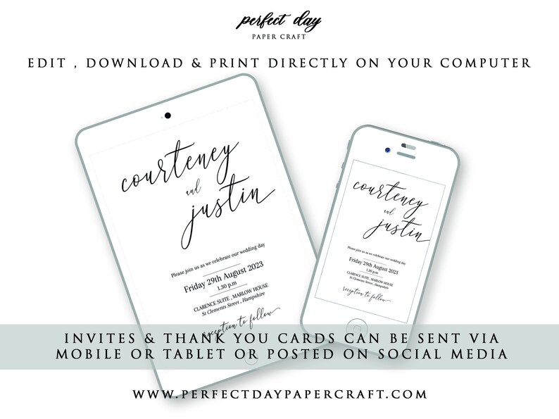 Wedding Template - Instant Download , Modern Seating Plan – Editable ...