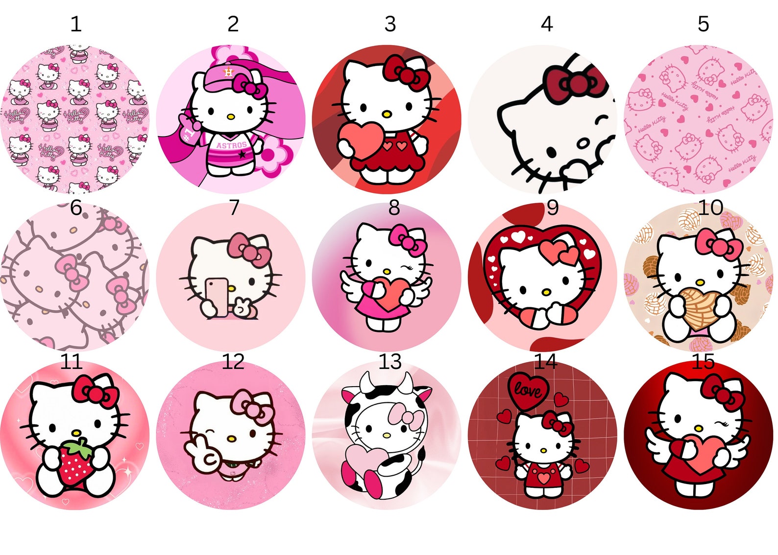 Hello Kitty Ceramic Car Coasters Set of 2 30 Different Designs ...
