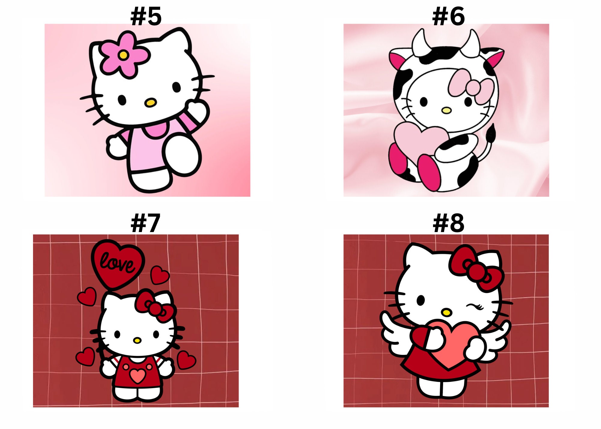 Hello Kitty Mousepad 11 Different Designs Hello Kitty Desk Accessories ...