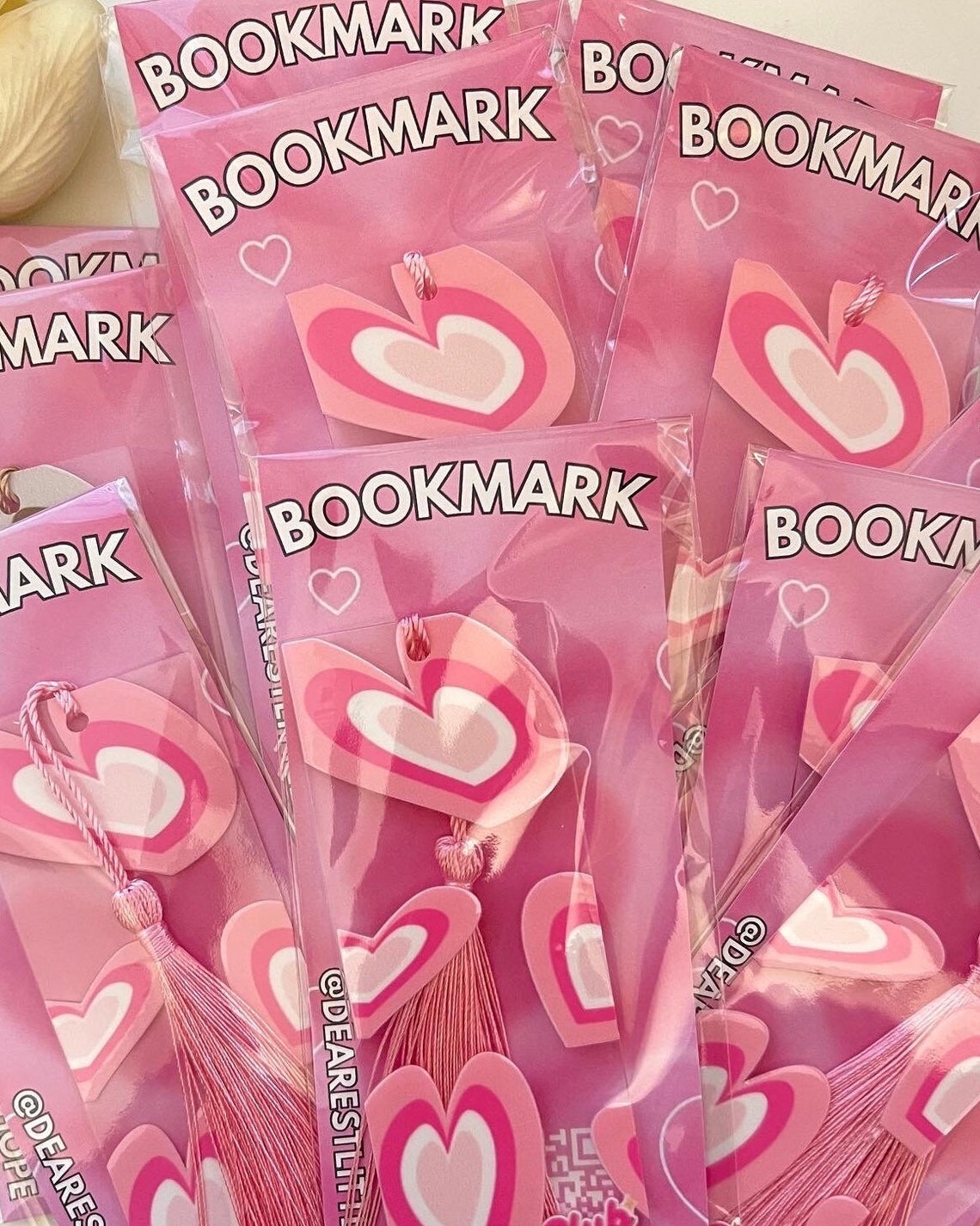 Acrylic Trendy Bookmarks Valentines Day Hearts Y2K Valentines Themed ...