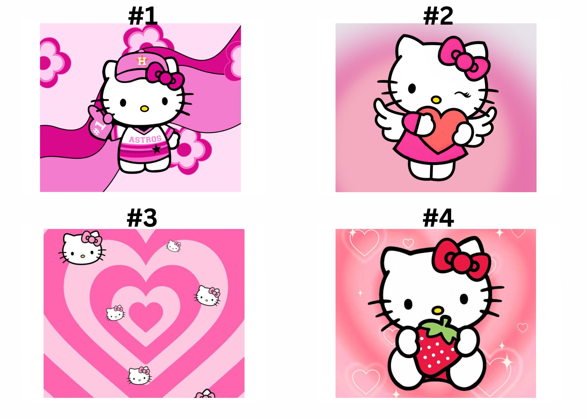 Hello Kitty Mousepad 11 Different Designs Hello Kitty Desk Accessories ...