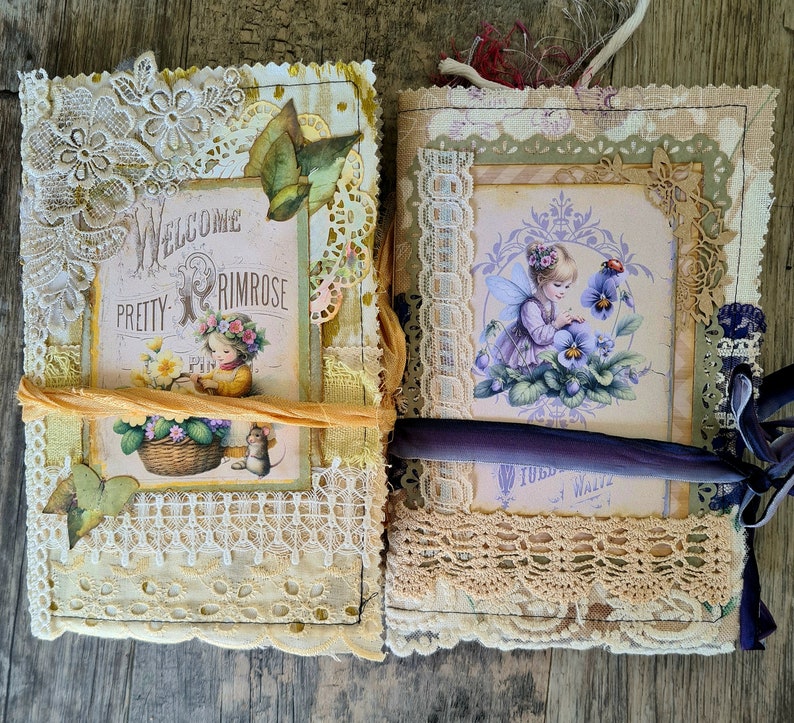 Pair of Journals Violet and Primrose. - Etsy