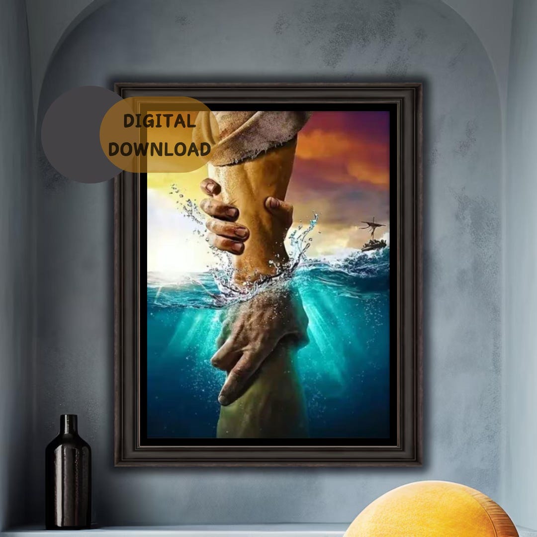 Digital Print Art - Helping Hand /hand of God / Religious Art ...