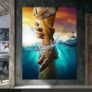 Digital Print Art - Helping Hand /hand of God / Religious Art ...