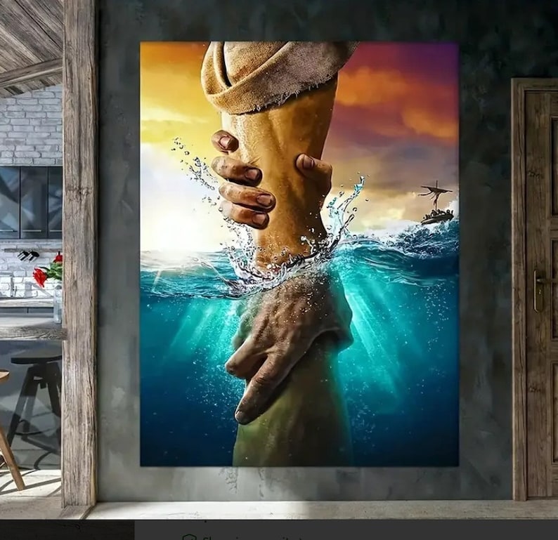 Digital Print Art - Helping Hand /hand of God / Religious Art ...