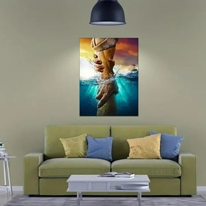 Digital Print Art - Helping Hand /hand of God / Religious Art ...