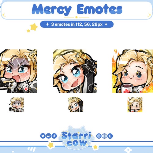 Mercy Overwatch 2 Version Emote Set/ Twitch Emotes Pack / - Etsy