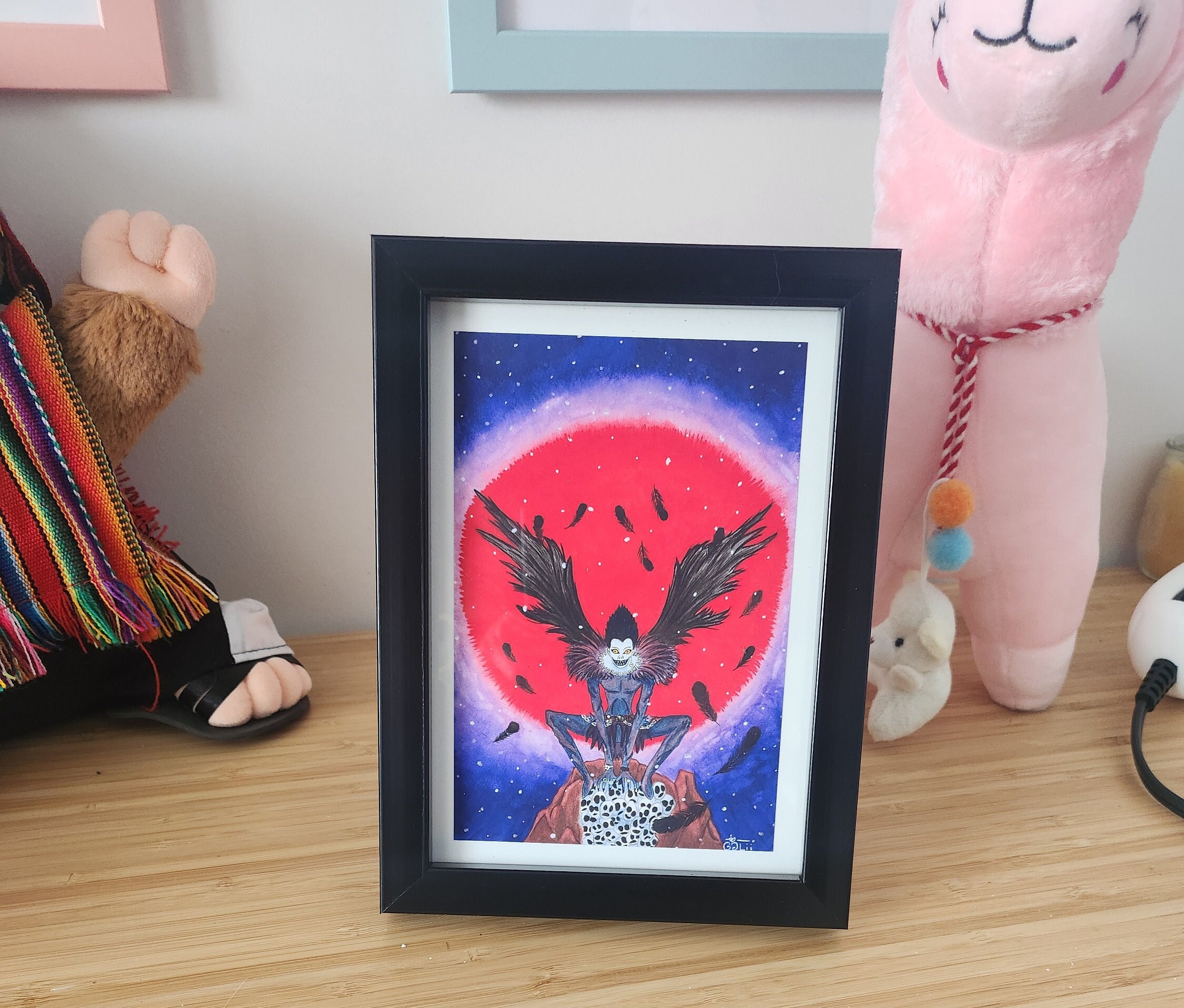 Mini Print 6''x4'' Demon Anime Art Print Anime/manga Illustration Desk ...