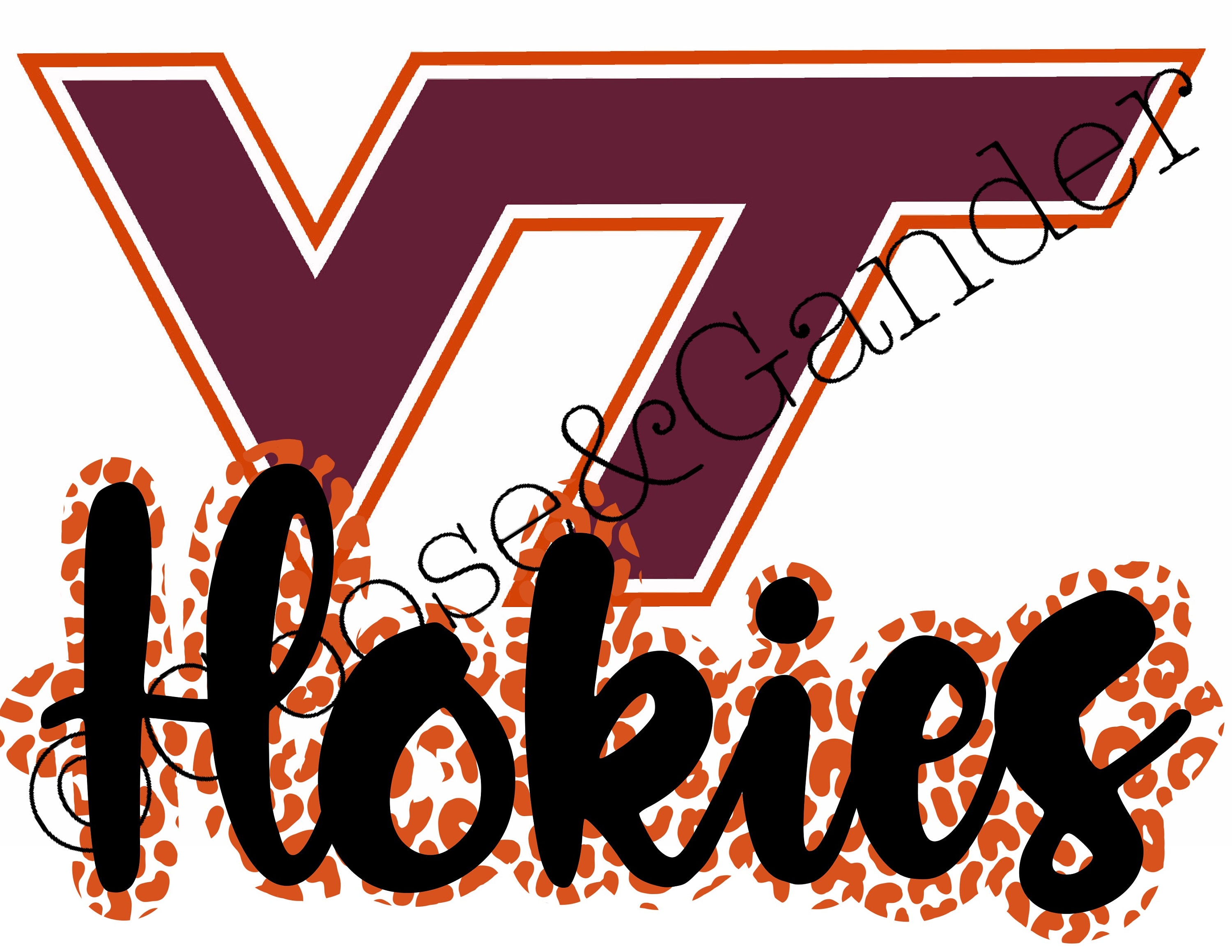 Virginia Tech HOKIES PNG - Etsy