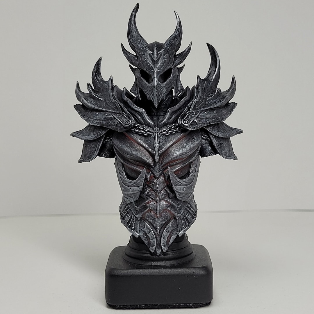 Skyrim Inspired Daedric Armor Bust - Etsy