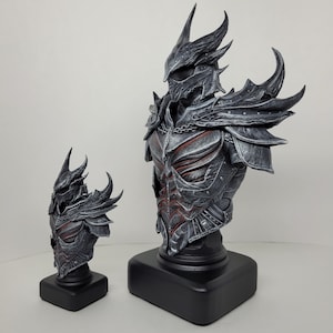 Skyrim Inspired Daedric Armor Bust - Etsy