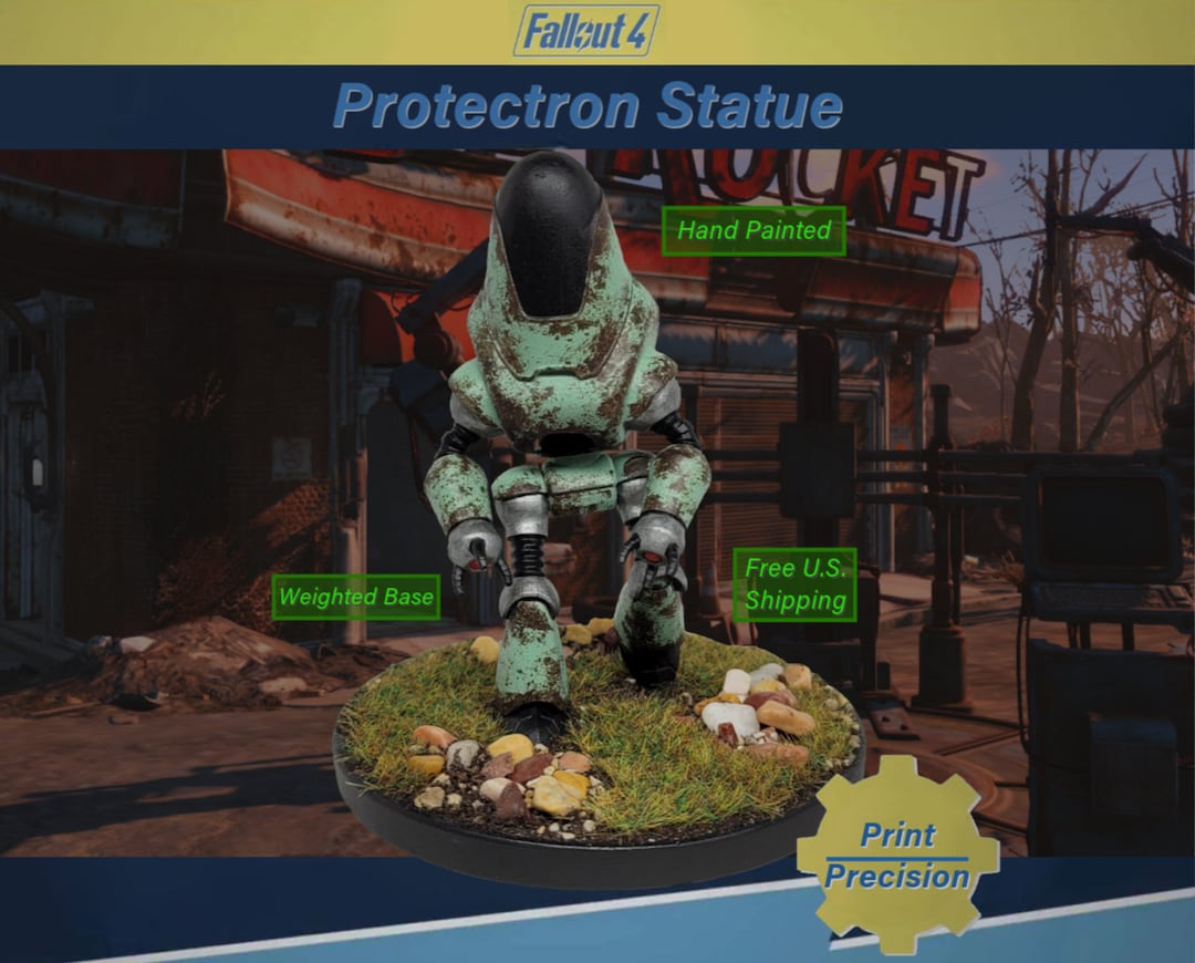 Fallout Inspired Protectron Statue - Etsy
