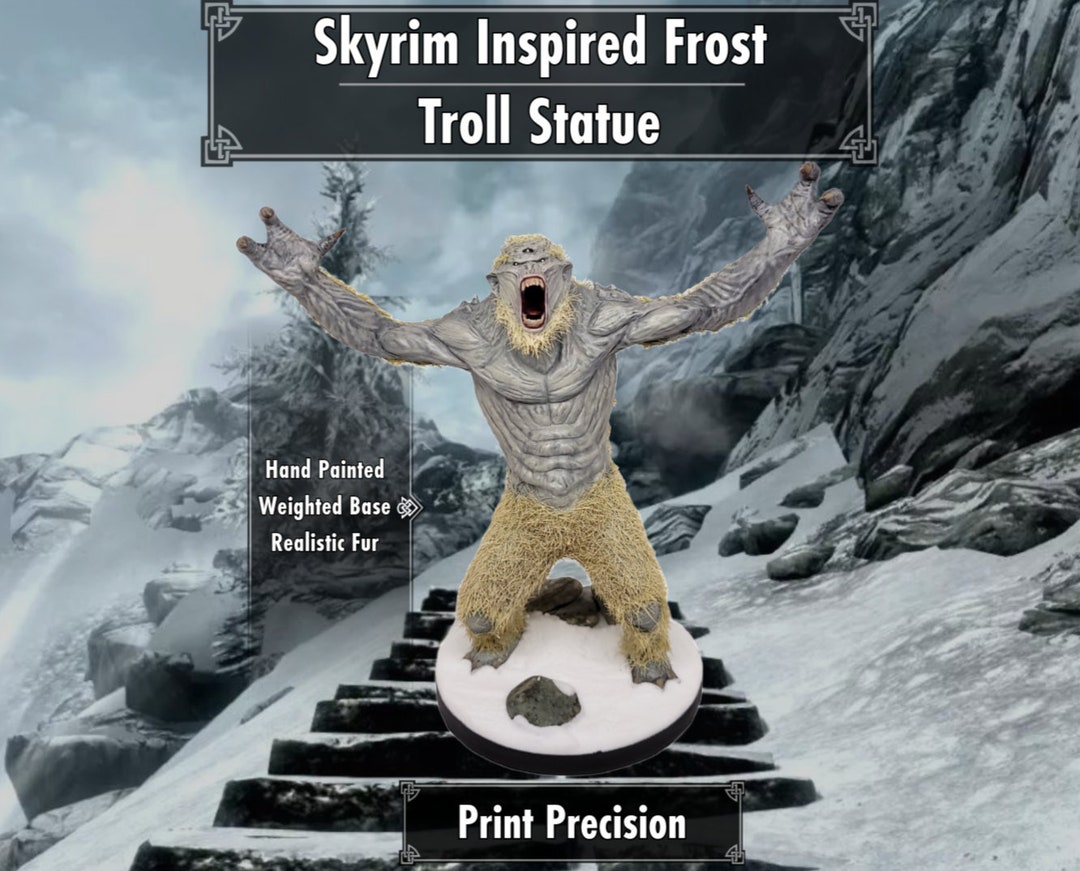 Skyrim Inspired Frost Troll - Etsy