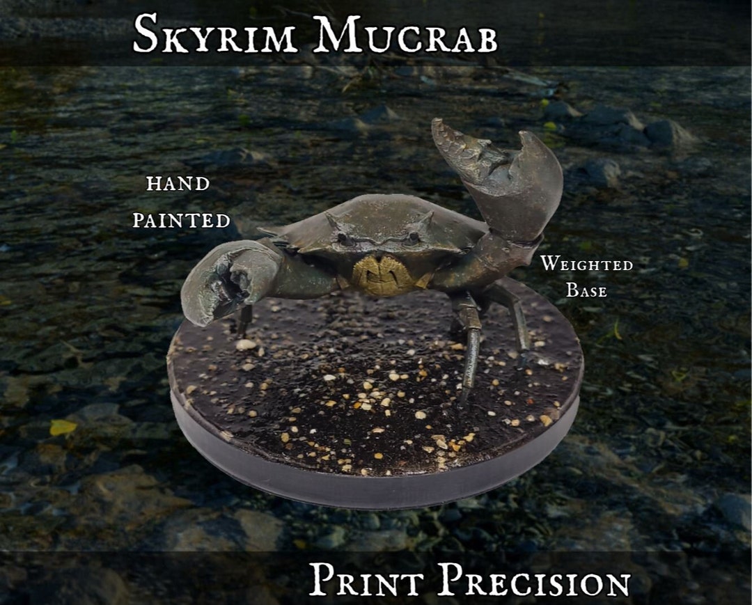 Skyrim Inspired Mudcrab Statue - Etsy