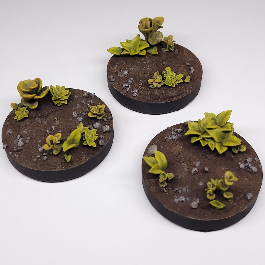 Hand-painted Forest Environment Bases - Set of 3 - Etsy