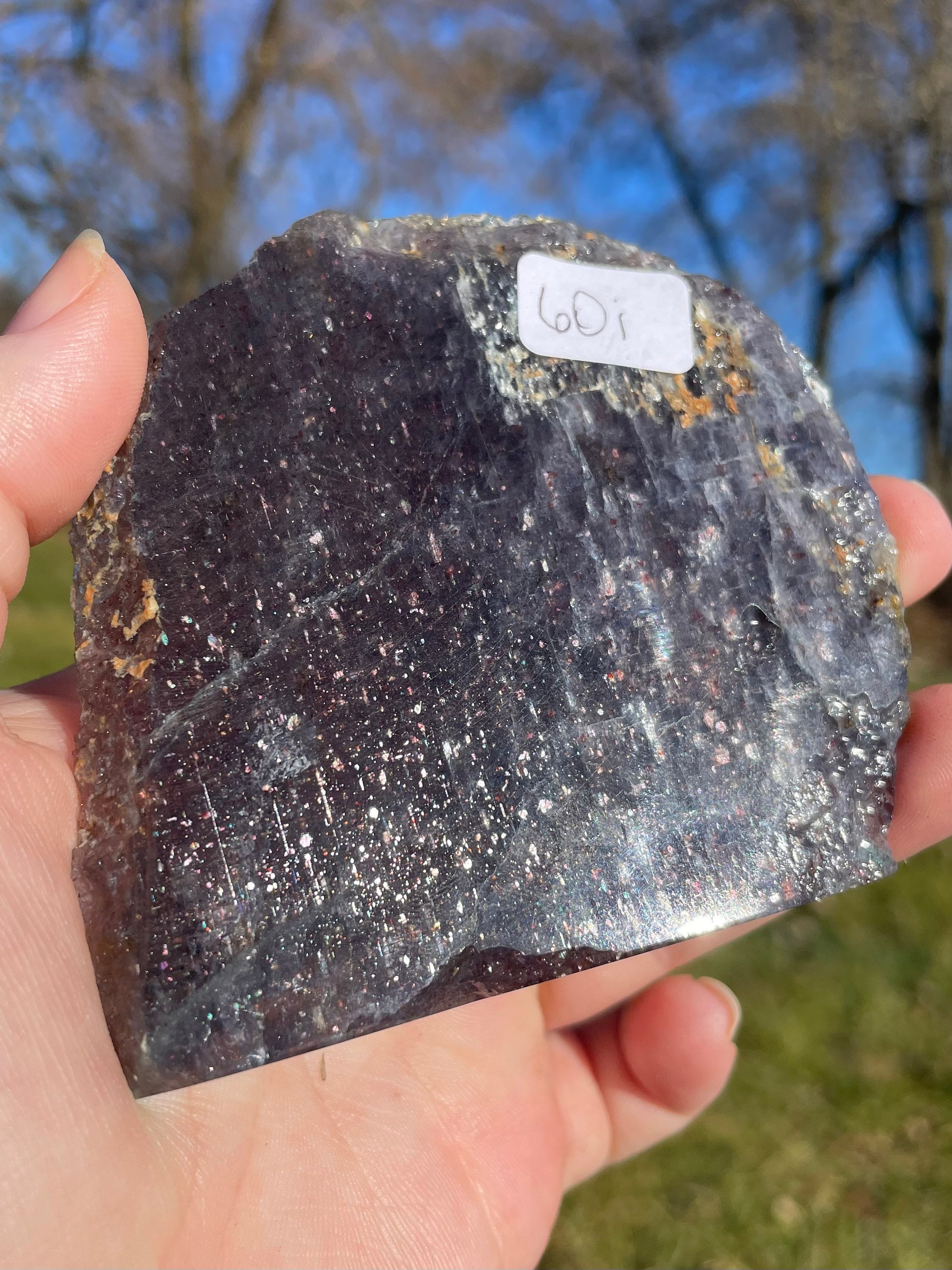 Sunstone Iolite Crystal Slab Arusha Sunstone X Iolite Crystal Slabs ...