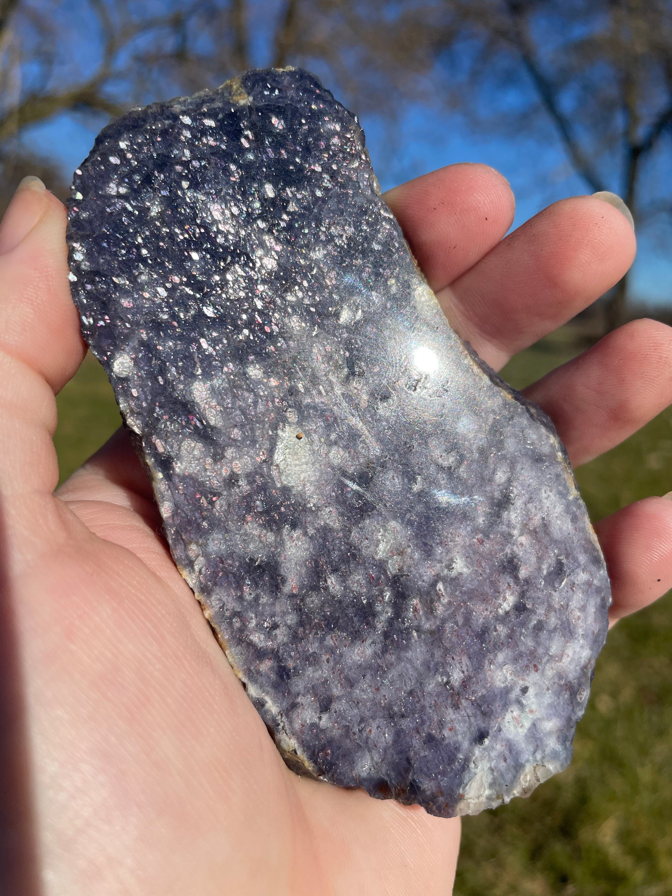 Sunstone Iolite Crystal Slab Arusha Sunstone X Iolite - Etsy