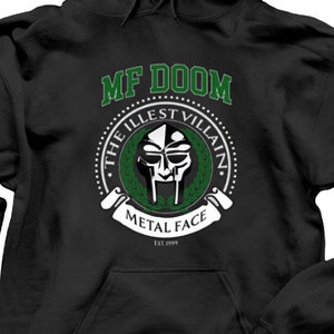 MF DOOM Hoodie MF Doom Merch College Style Hoodie - Etsy