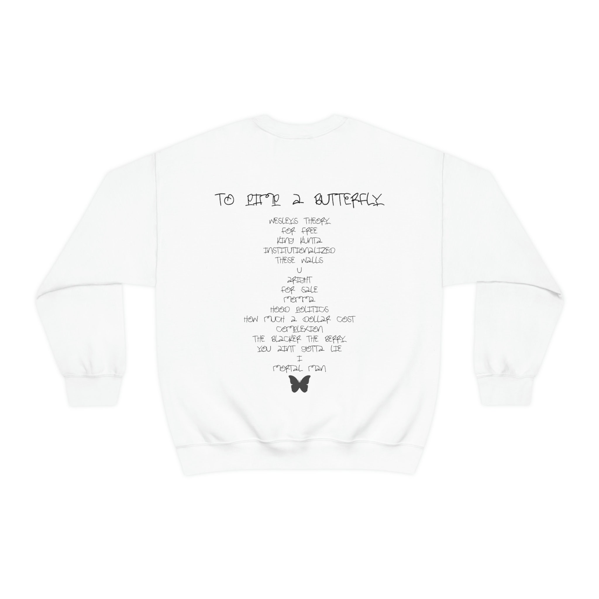 To Pimp a Butterfly Graphic Sweatshirt Kendrick Lamar TPAB - Etsy