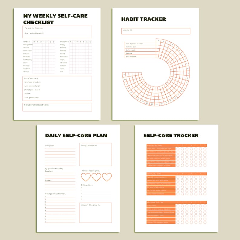 Habit Tracker Printable, Healthy Habits, Goal Setting, Mom Organizers ...