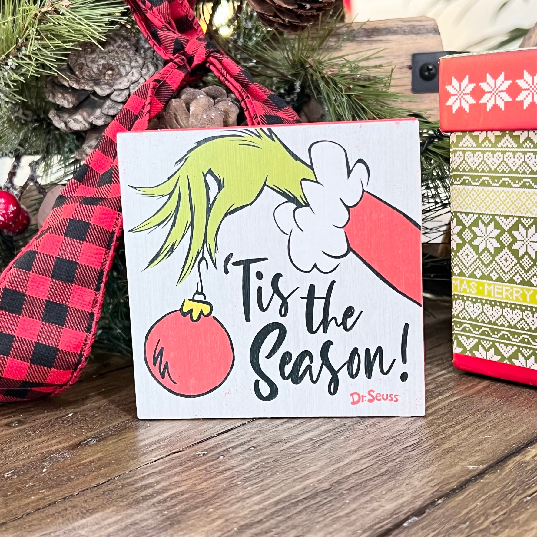 Grinch Decor, Grinch Wooden Sign, Grinch Christmas Decor, Christmas ...