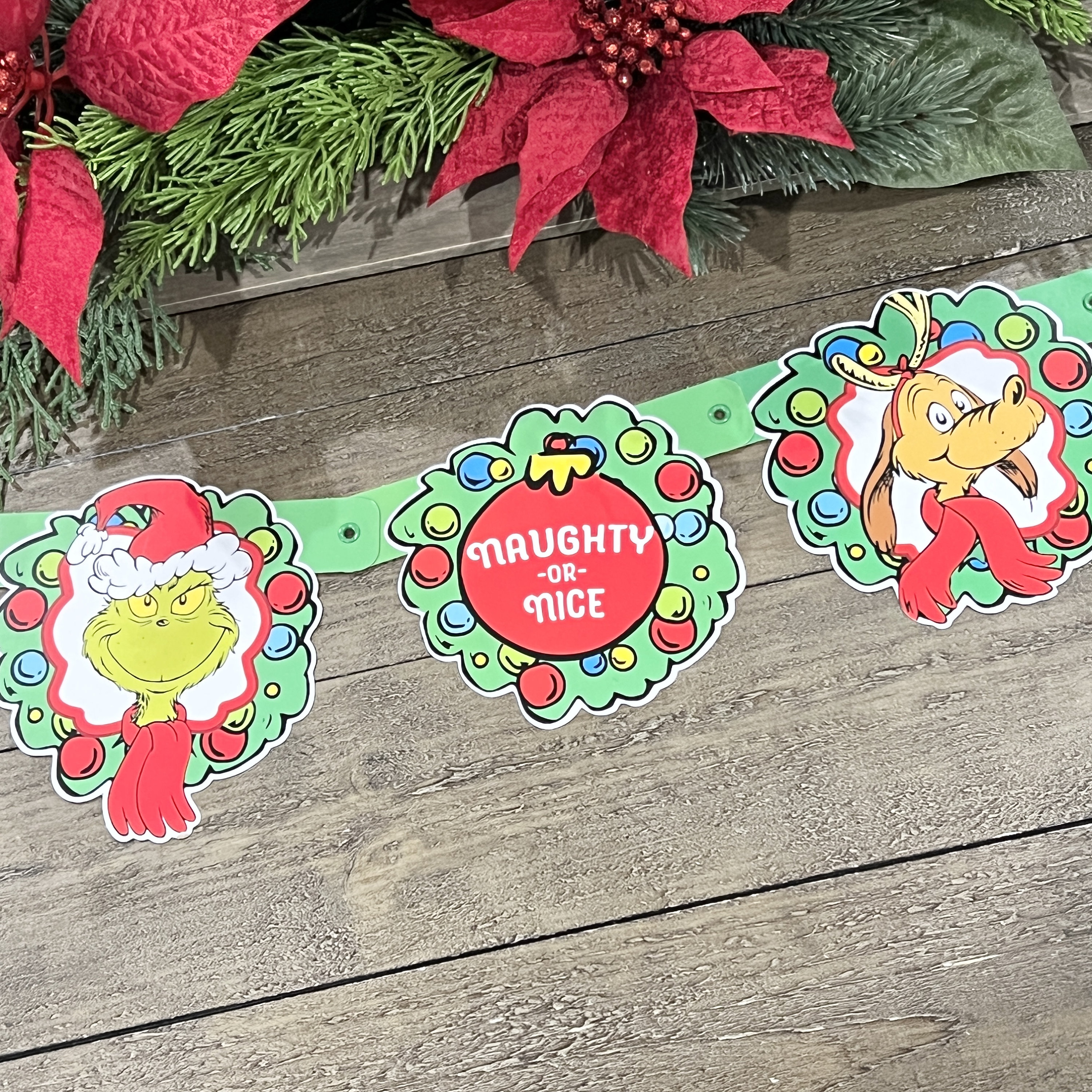 Grinch Garland, Grinch Party Supplies, Grinch Paper Garland, Grinch ...