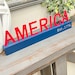 Americana Decor, American Sign, Patriotic Decor, Wooden America Sign ...