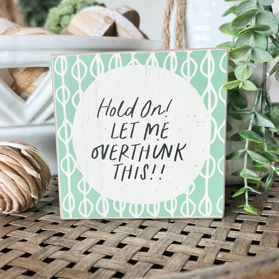 Funny Sign, Wood Sign, Tiered Tray Decor, Mini Wood Sign, Shelf Sitter ...