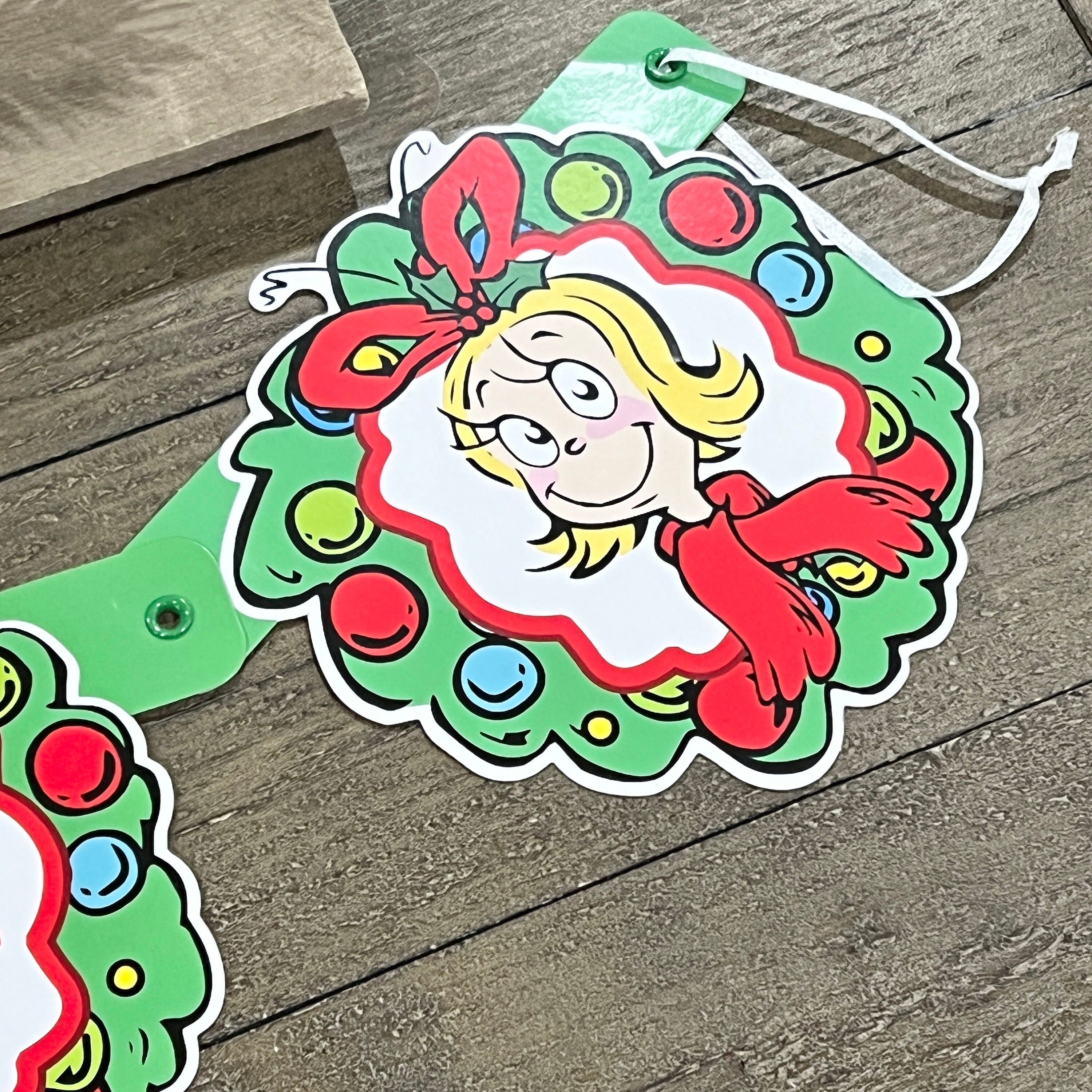 Grinch Garland, Grinch Party Supplies, Grinch Paper Garland, Grinch ...