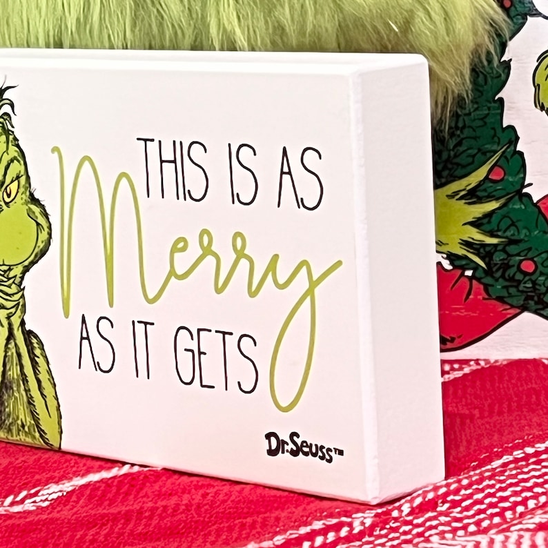 Grinch Decor, Grinch Wooden Sign, Christmas Decor, Christmas Grinch ...