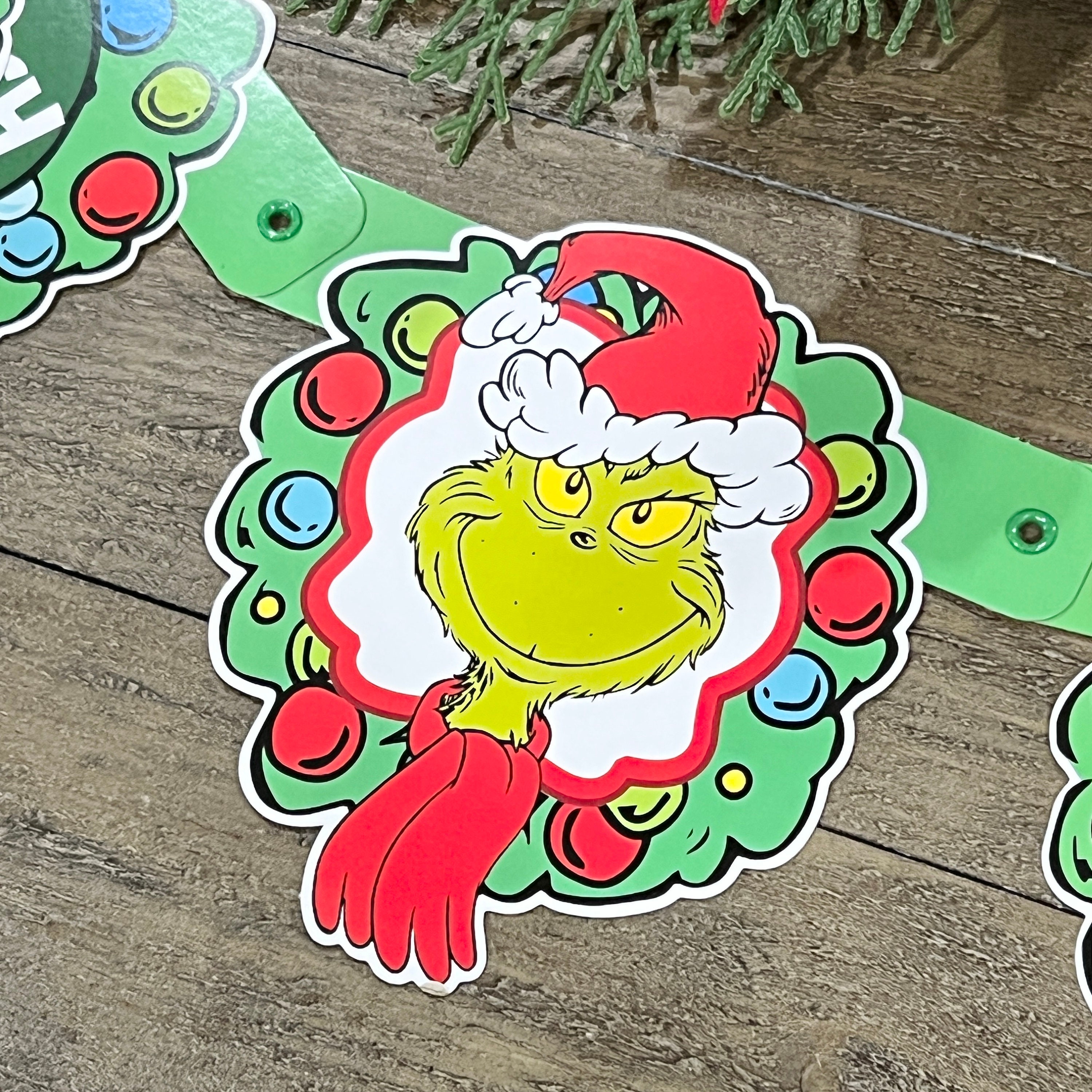 Grinch Garland, Grinch Party Supplies, Grinch Paper Garland, Grinch ...