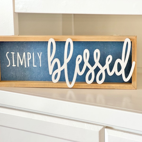 Blessed Sign - Etsy