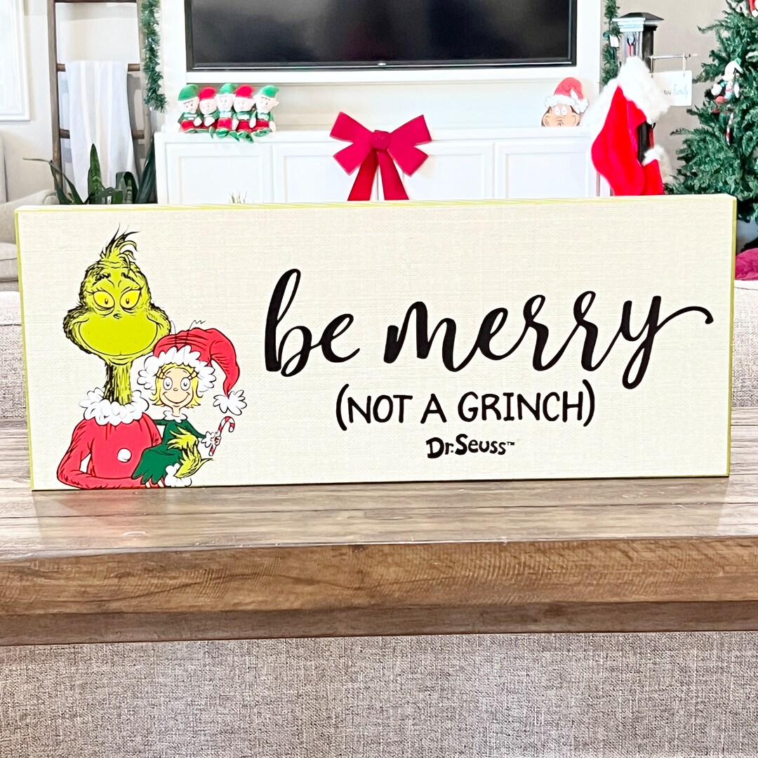 Large Grinch Decor, Grinch Wooden Sign, Christmas Decor, Christmas ...