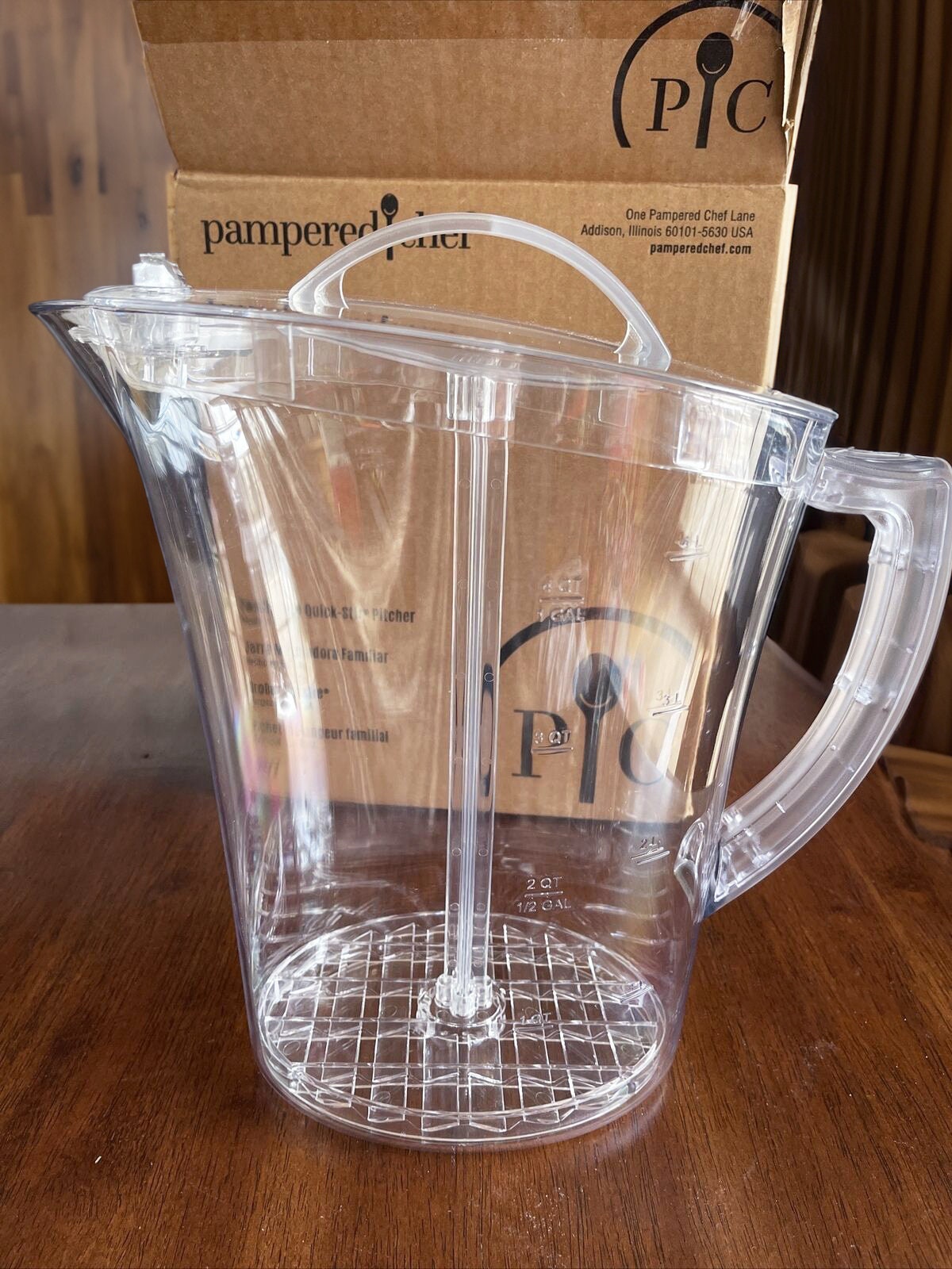 Lot of 4 Pampered Chef 2277 Clear Family-size Quick-stir Pitcher NEW - Etsy