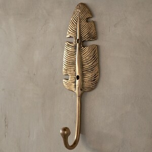 Hook "leaf"/ Wall Hook Coat Hooks Bag Hook Art Decor Hangers Leaves Key ...