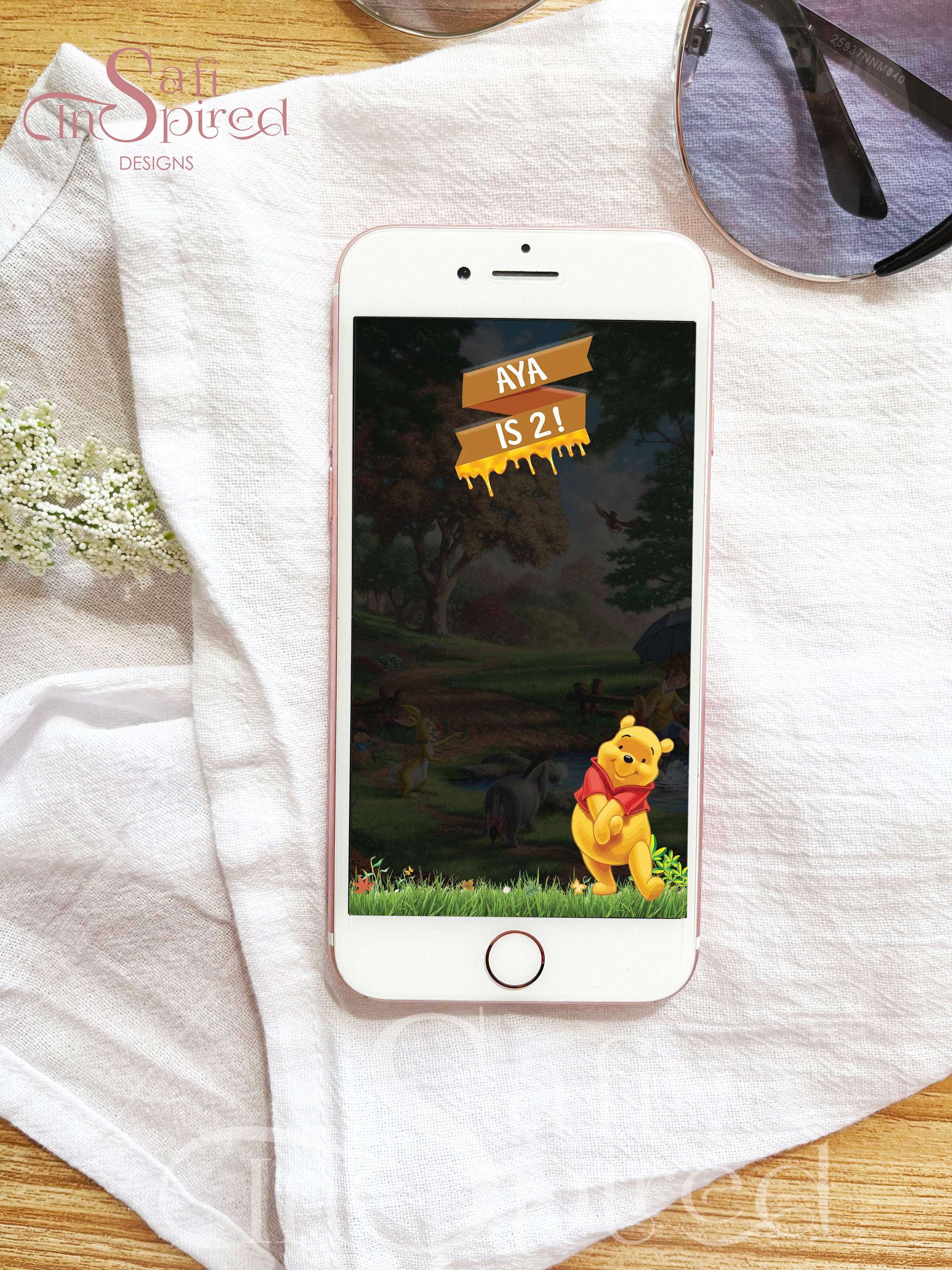 Winnie the Pooh Snapchat Filter, Pooh Bear Themed, Snapchat Geofilter ...