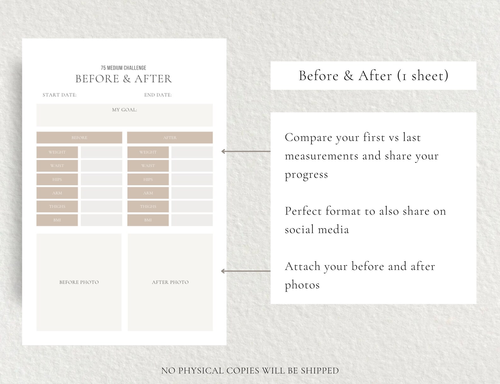 Minimalist 75 Medium Challenge Tracker, 75 Medium Printable, 75 Medium ...