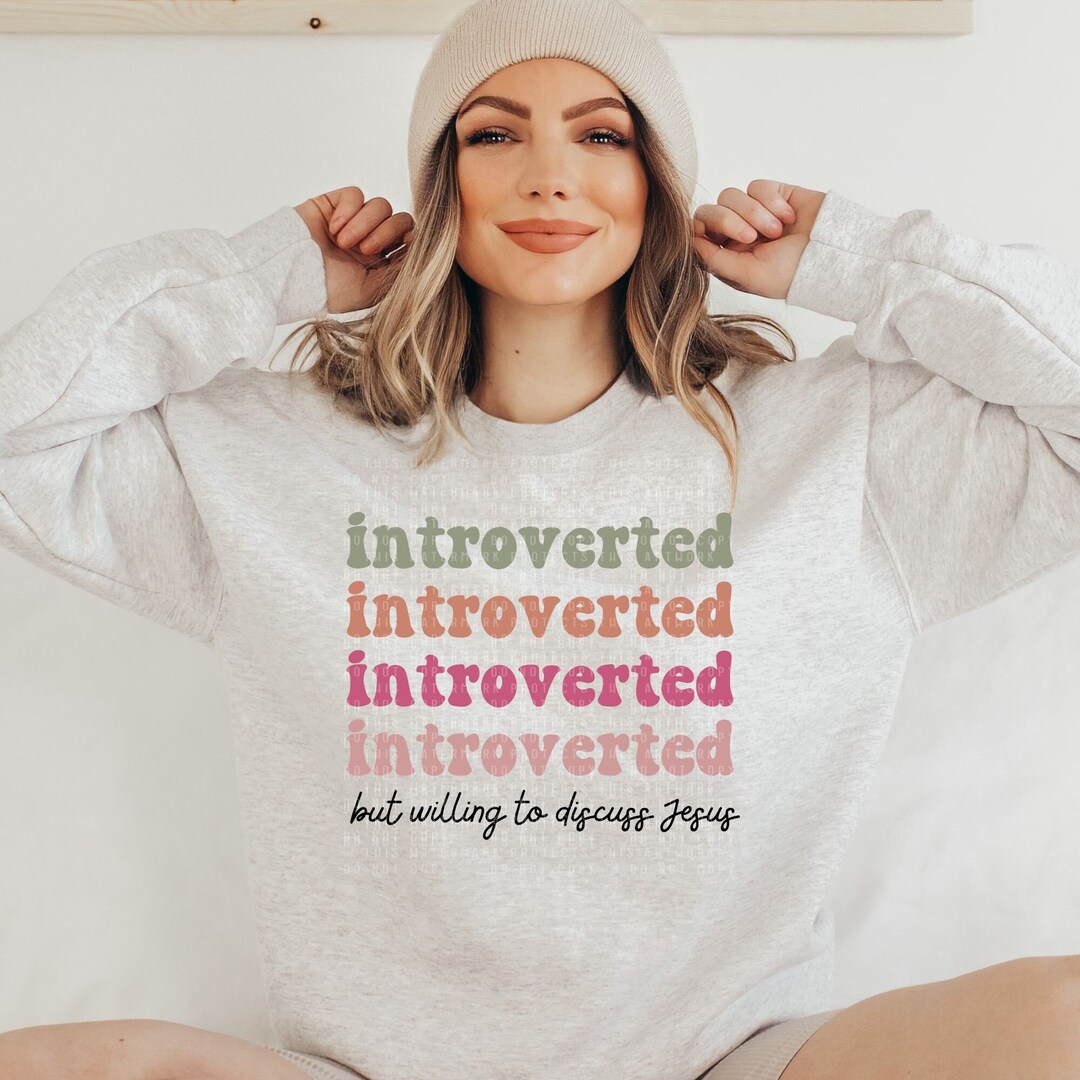 Christian PNG, Introvert Png, Faith Over Fear Png, Religious Sweatshirt ...