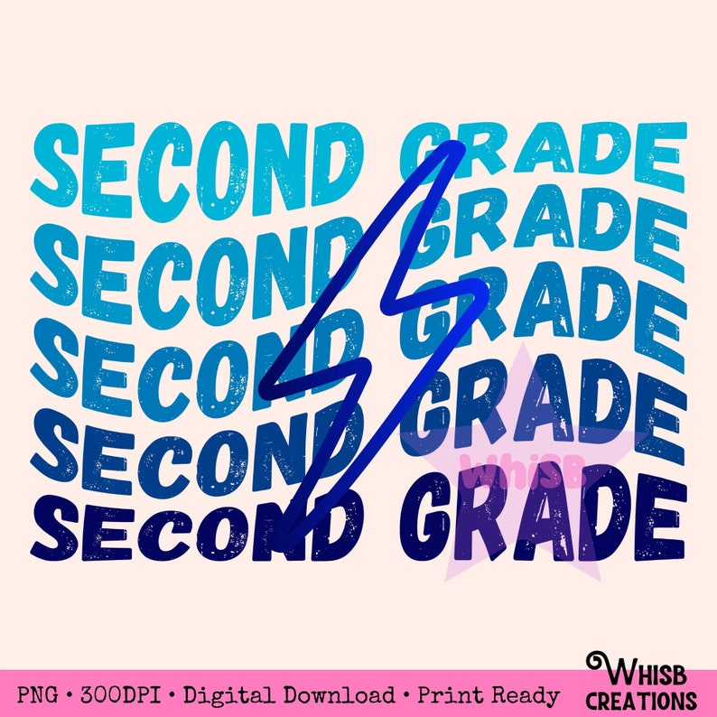 Second Grade PNG Back to School PNG First Day of School - Etsy