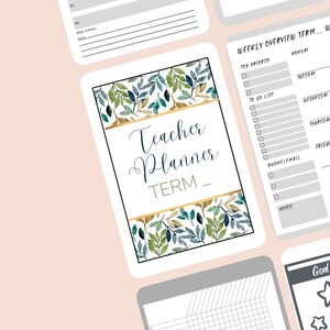 Digital Term Planner | Printable Teacher Schedule 6 Period Day - Etsy