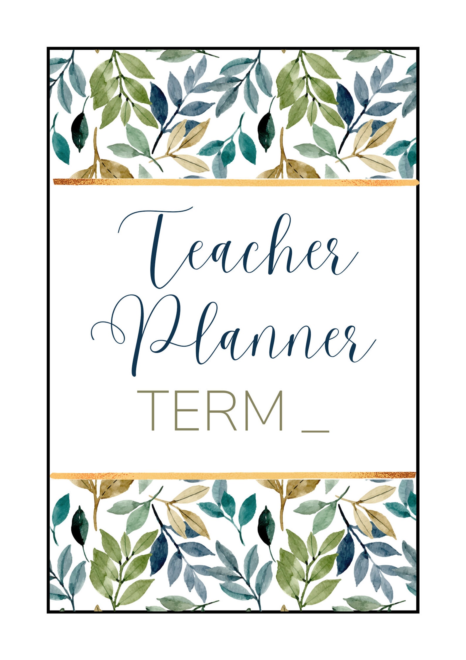 Digital Term Planner | Printable Teacher Schedule 6 Period Day - Etsy
