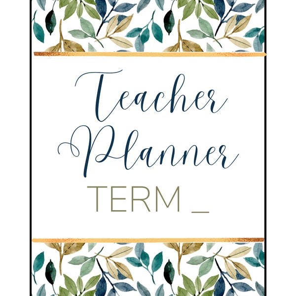 8 Period Teacher Planner - Etsy