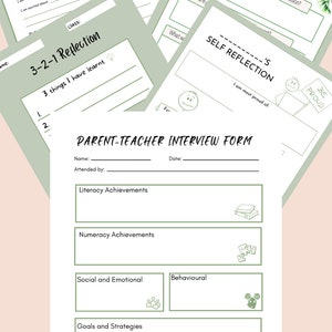 Parent Teacher Conference Pack - Etsy