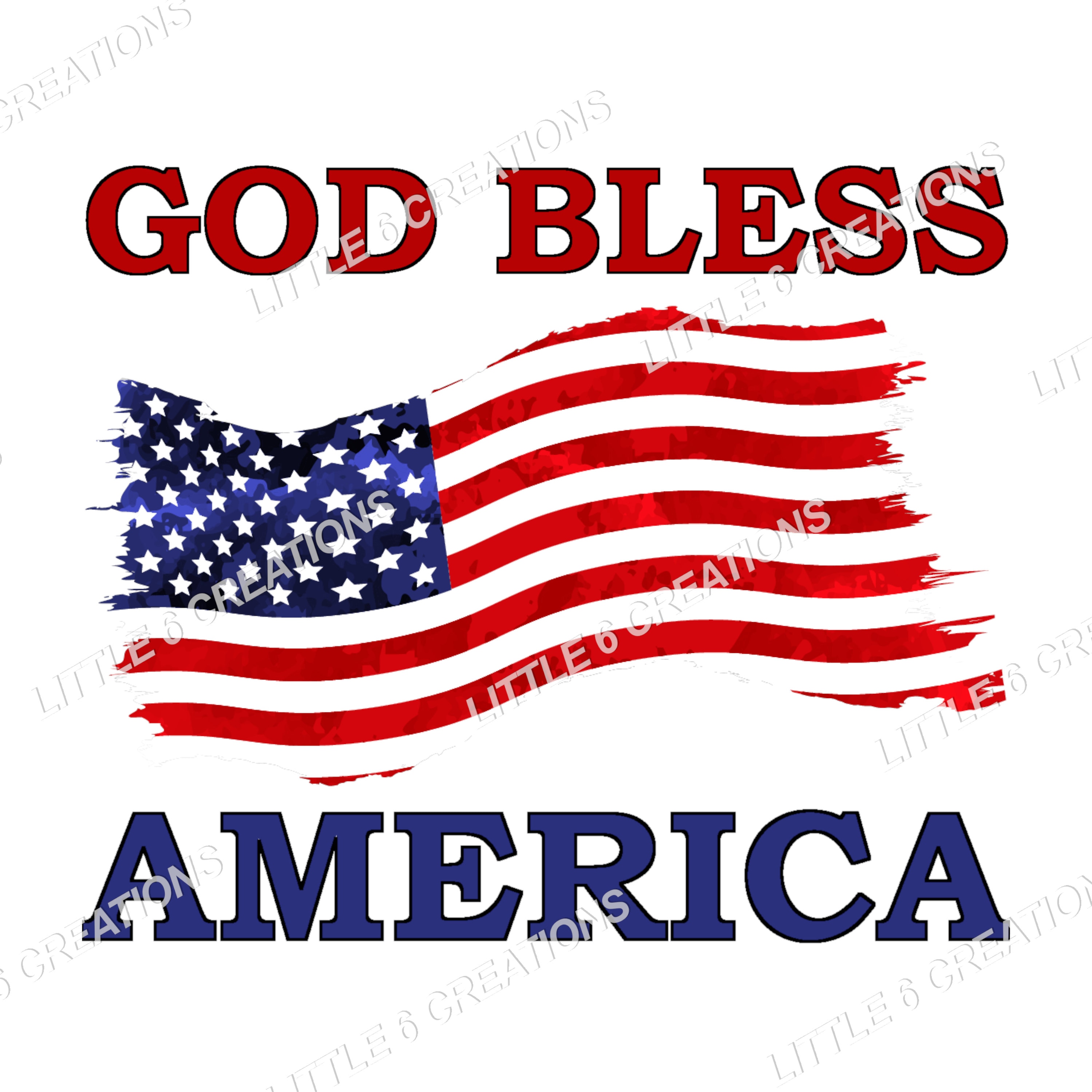 God Bless America - PNG - Etsy