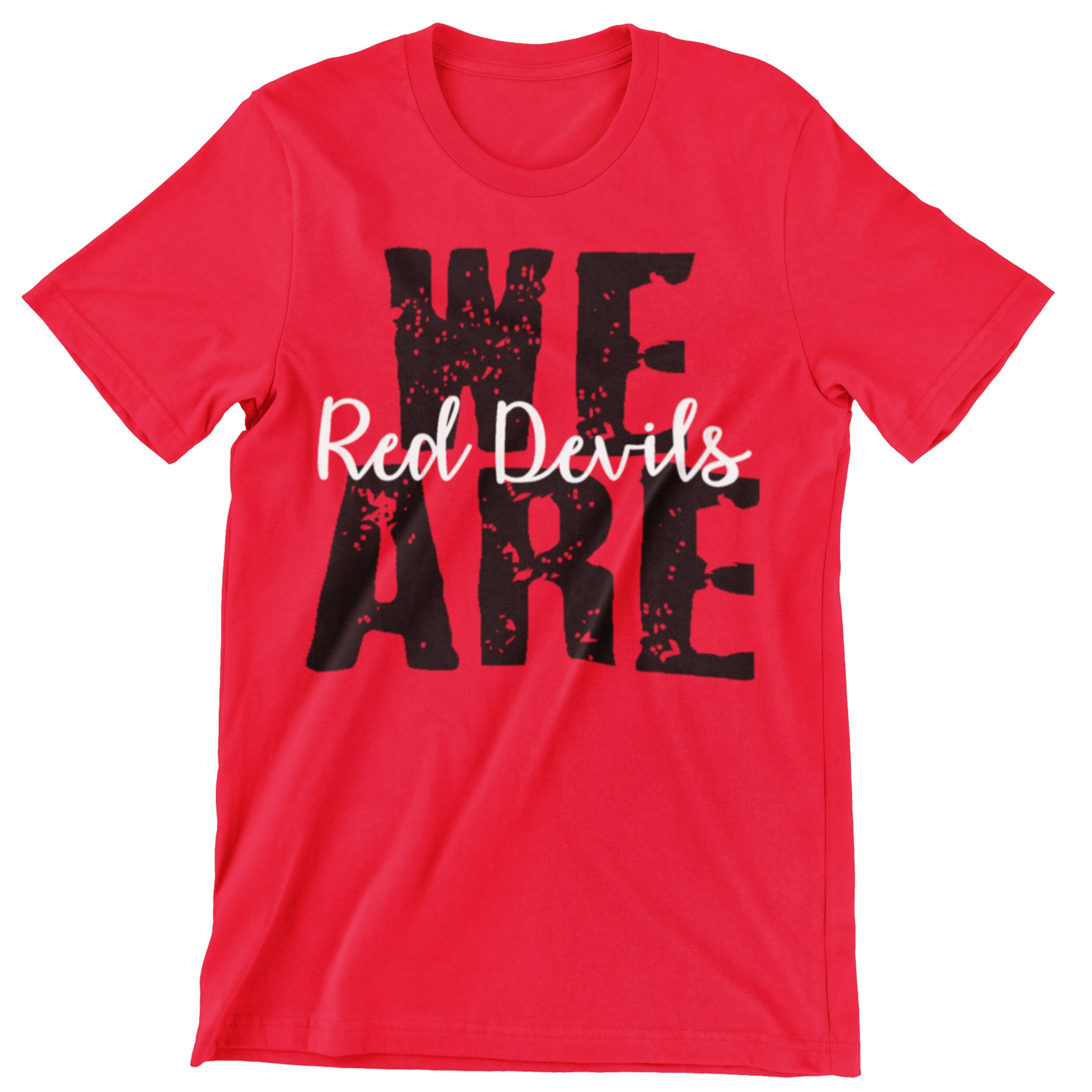 We Are Red Devils Mascot - PNG - Etsy
