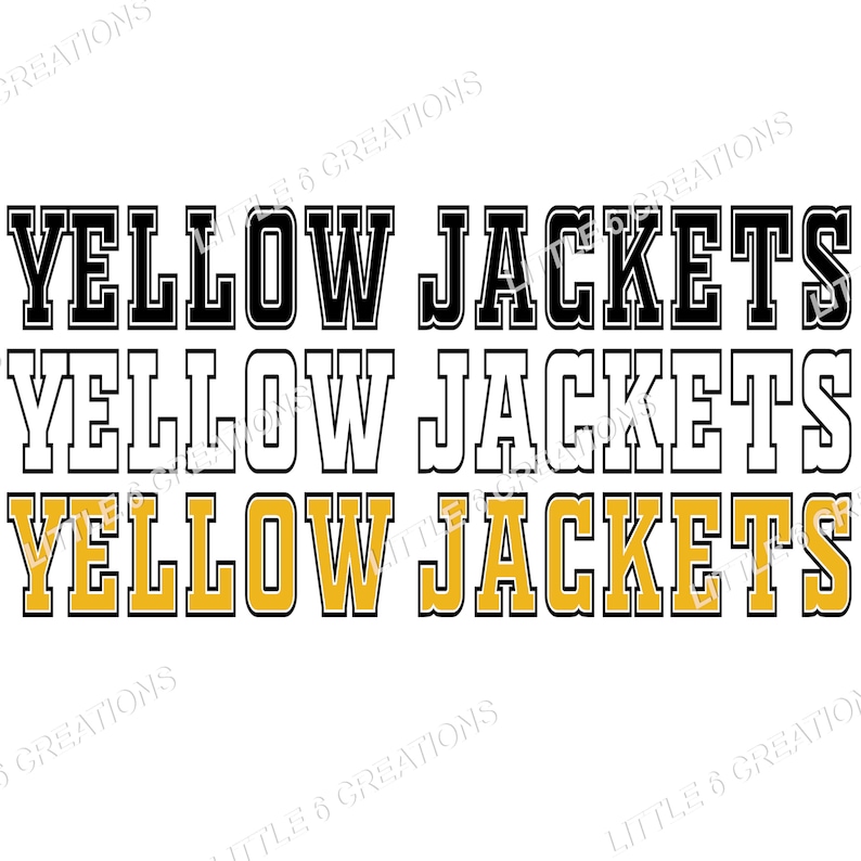 Yellow Jackets - PNG - Etsy