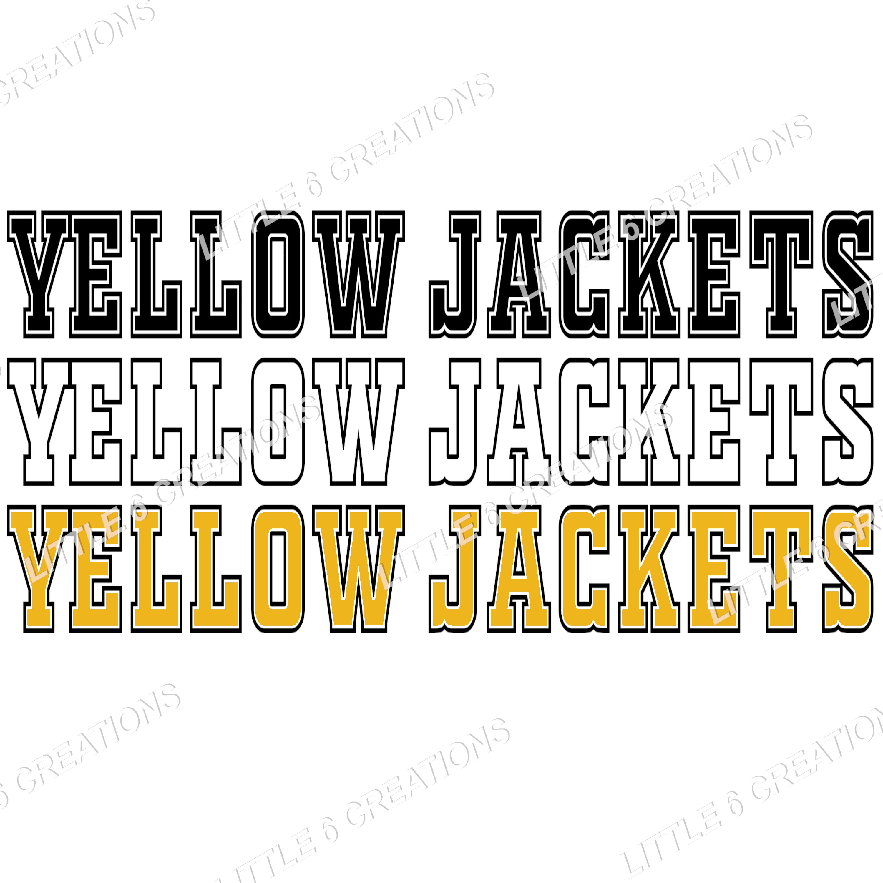 Yellow Jackets - PNG - Etsy